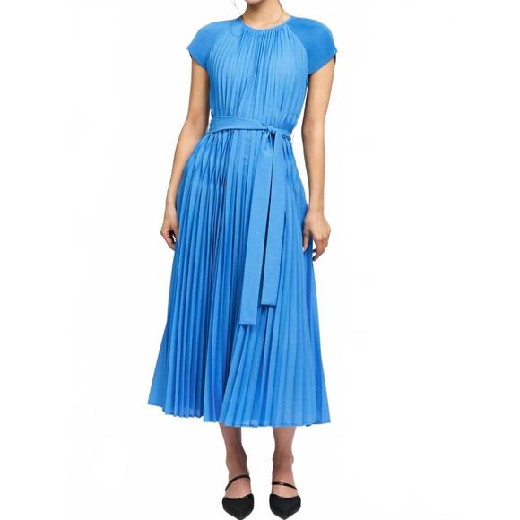 Current Air | Dresses | New Current Air Mona Pleated Maxi Dress In ...
